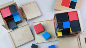 Montessori Sensorial Materials: Binomial Cube - Montessori Academy